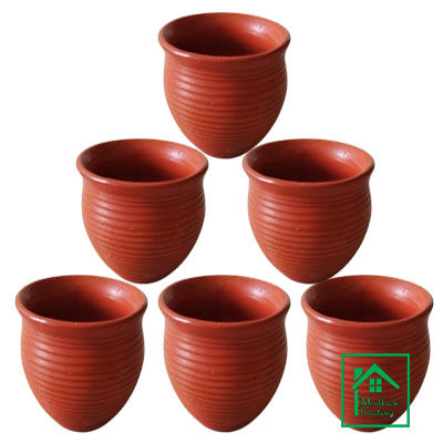 Tea cup Matka tea cup set, Clay Matka Tea cup set, Matka Tea & Coffee ...