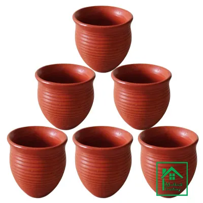 Tea cup Matka tea cup set, Clay Matka Tea cup set, Matka Tea & Coffee ...