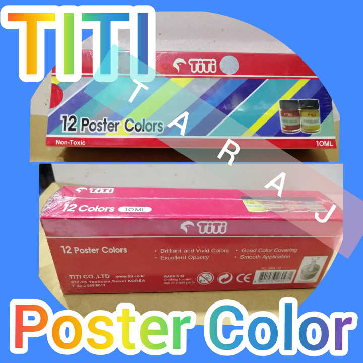 TITI Poster Color 12 Pcs of Set | Daraz.com.bd