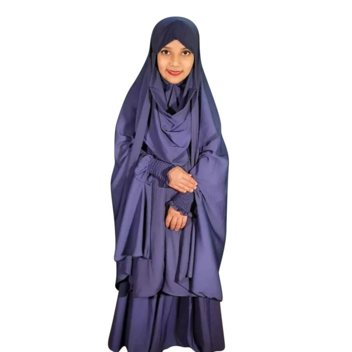 Baby Khimar Adjusted Niqab Full Set Borka - Stylish Collection for 4-8 ...