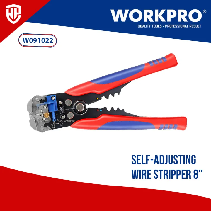 Workpro Automatic Wire Stripper Plier 8 inch AWG10-24, 3-in-1 Self-Adjusting Wire Cutter & Cable ...
