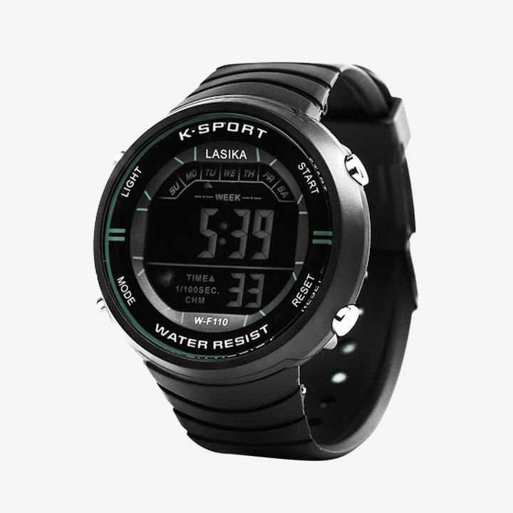 NEW LASIKA W-F110 Digital Water Resistance/Waterproof Silicon Sports ...