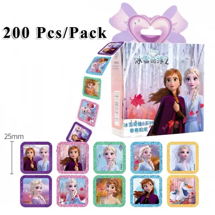 200pcs Disney Stickers Frozen 2 Elsa And Anna Princess Cartoon Sofia ...