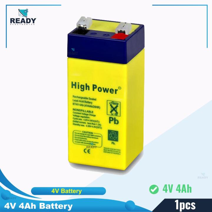 4V 4Ah Rechargeable Battery - Yellow - Rechargeable Battery | Daraz.com.bd
