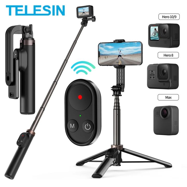 TELESIN For GoPro Hero 11 10 9 Max Remote Control Wireless Bluetooth ...