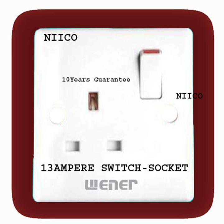 Wener 13 Ampere Switch-Socket-(10 Years Repless Warranty) | Daraz.com.bd