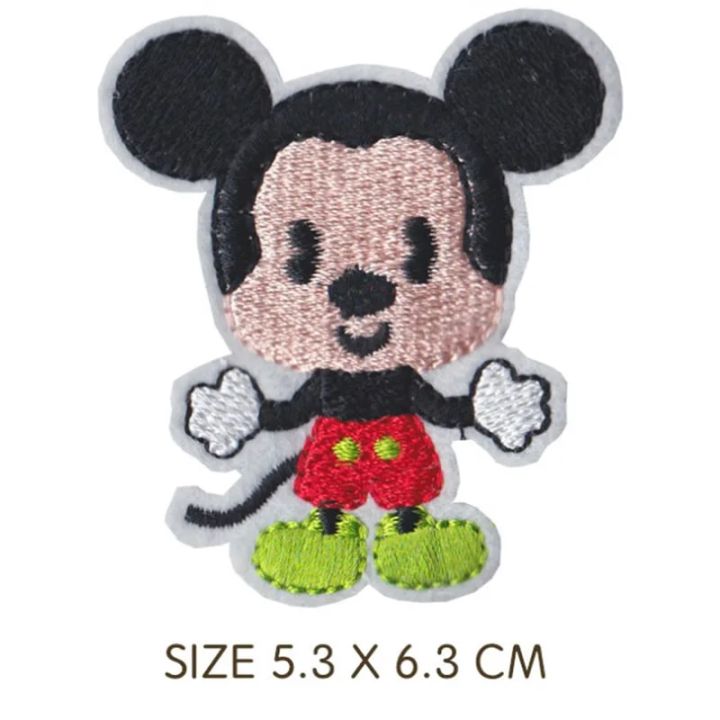 【Lejia】Mickey Minnie Cartoon Iron Patch Embroidered Patch Costume Kids ...