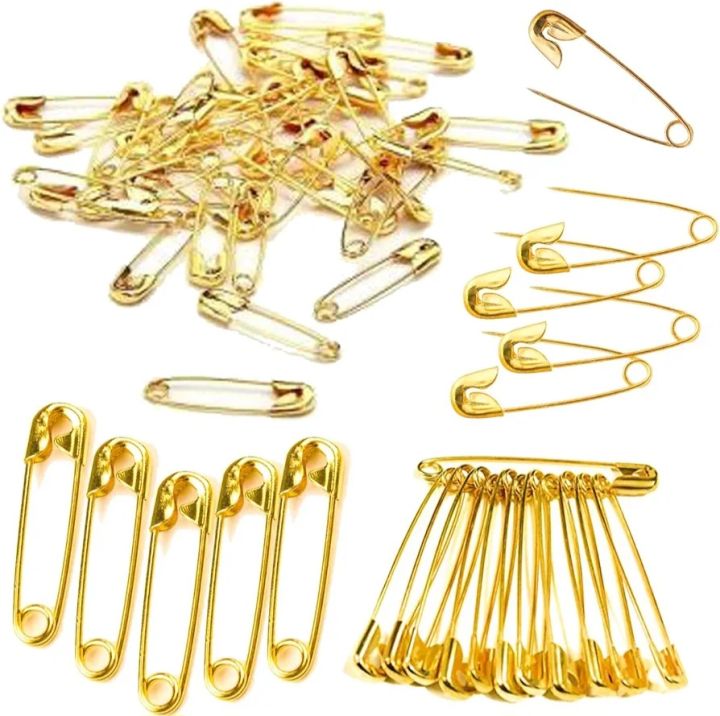 Safety Pins Gold Premium Nickel Plated Small 100 Pack Perfect for ...