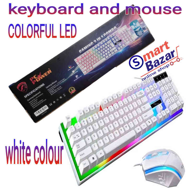 Gaming Keyboard Mouse Combo With Rgb Lighting - Includes Dpi Mouse Rgb ...