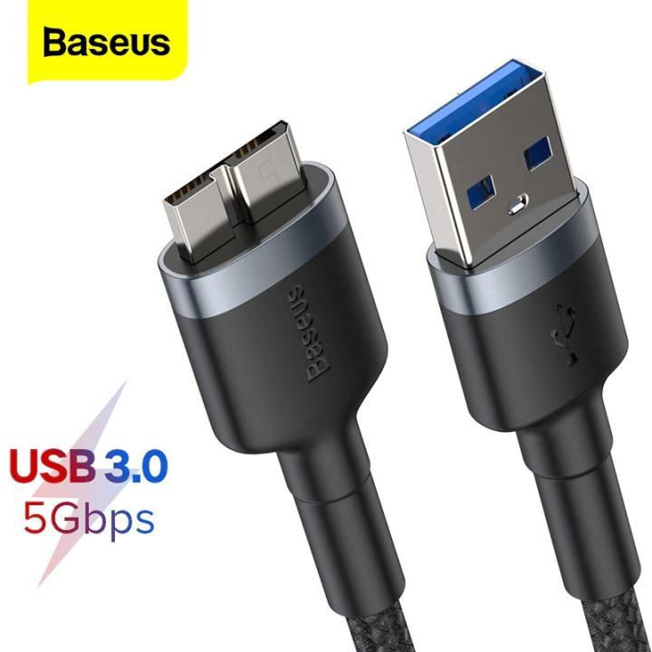 Baseus USB 3.0 To Micro B Cable 5GB Fast USB Type A Micro-B Data Cable ...