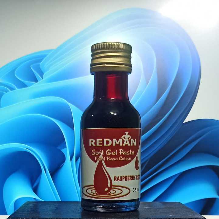 REDMAN ( RASPBERRY RED ) Soft Gel Paste Base Food Colour RASPBERRY RED ...
