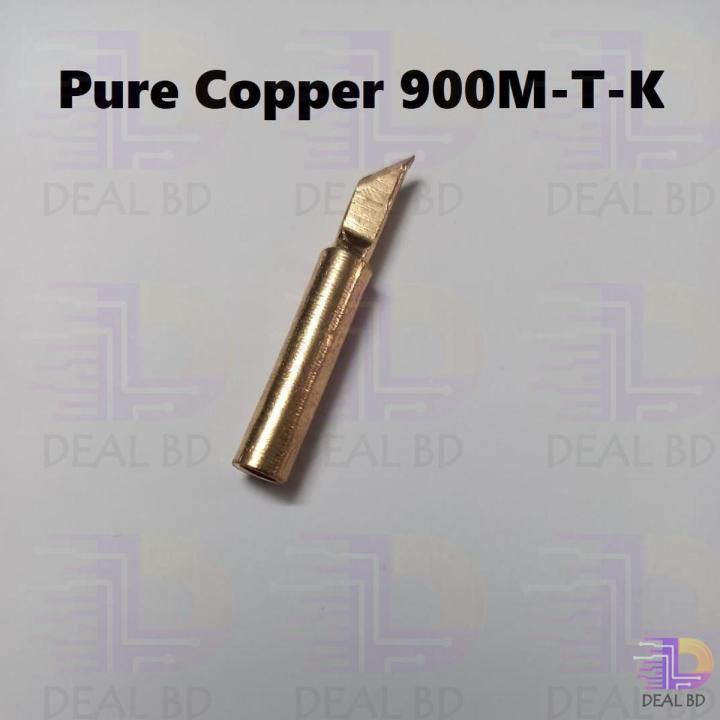 Pure Copper 900M-T-K Soldering Tip Bit Lead Free Soldering Iron ...