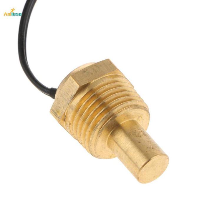 12V-24V Car Truck Water Temp Temperature Sensor 21mm Head 1/2 Thread ...