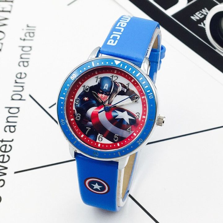 Disney Spider-Man Children's Watch Hulk Iron Man Cartoon Quartz Watch ...