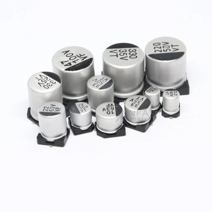 1-20Pcs/Lot SMD Electrolytic Capacitor 2.5V 4V 6.3V 10V 16V 25V 50V 100V 1uF 2.2uF 4.7uF 10uF ...