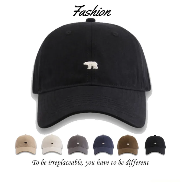 American-Style Brushed Gray Embroidered Baseball Cap Female Sun-Proof ...