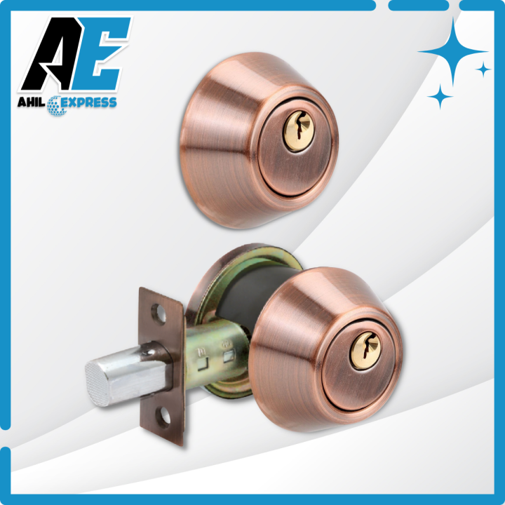 Security Lock Both Side Key System Double Cylinder Deadbolt Lock ...