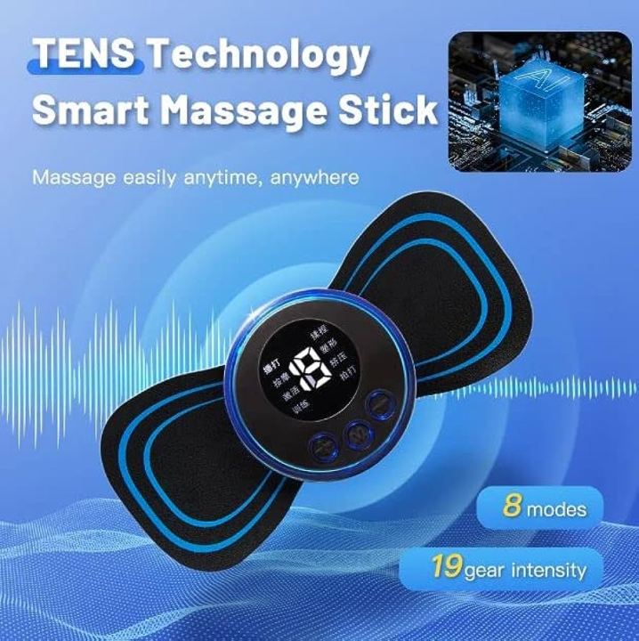 EMS Mini Neck Pulse Massager Electric LCD Display Stretcher EMS Mini ...