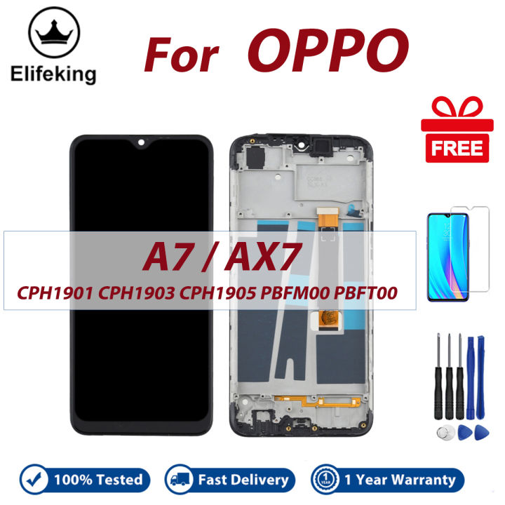LCD With Frame For OPPO A7 AX7 CPH1901 CPH1903 CPH1905 Display Touch ...
