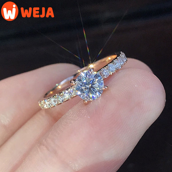 Europe and the United States simple fashion diamond ring filling ...