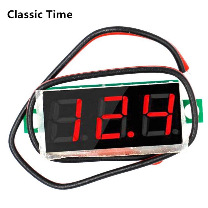 0.28 Inch 2.5V-40V Mini Digital Voltmeter Voltage Tester Meter LED ...