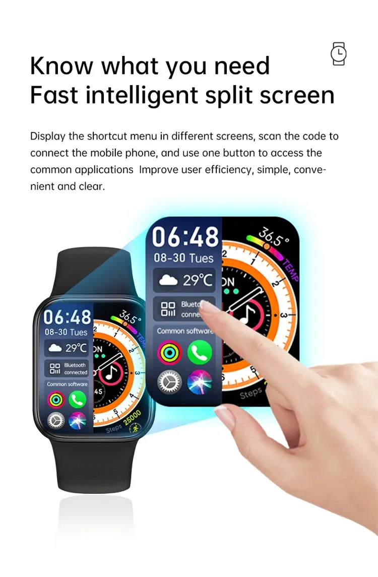 Laxasfit S9 Pro Smart Watch Bluetooth Voice Calling Full Screen Smartwatch
