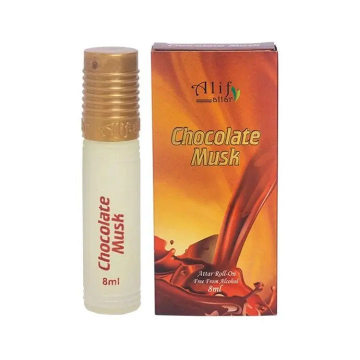 Chocolate Musk Attar By Alif - 8ml Roll On Attar Non Alcoholic Long ...