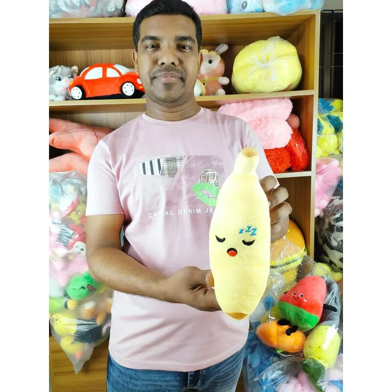 Popular Yellow Kawaii Banana delicate Fruit Doll
