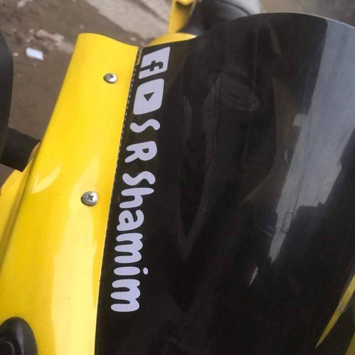 Custom Name Sticker For Your Bike (100% Waterproof) | Daraz.com.bd