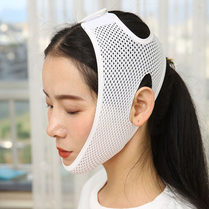 Breathable V Face Cheek Lift Up Band Face Thin Mask Reduce Double Chin ...