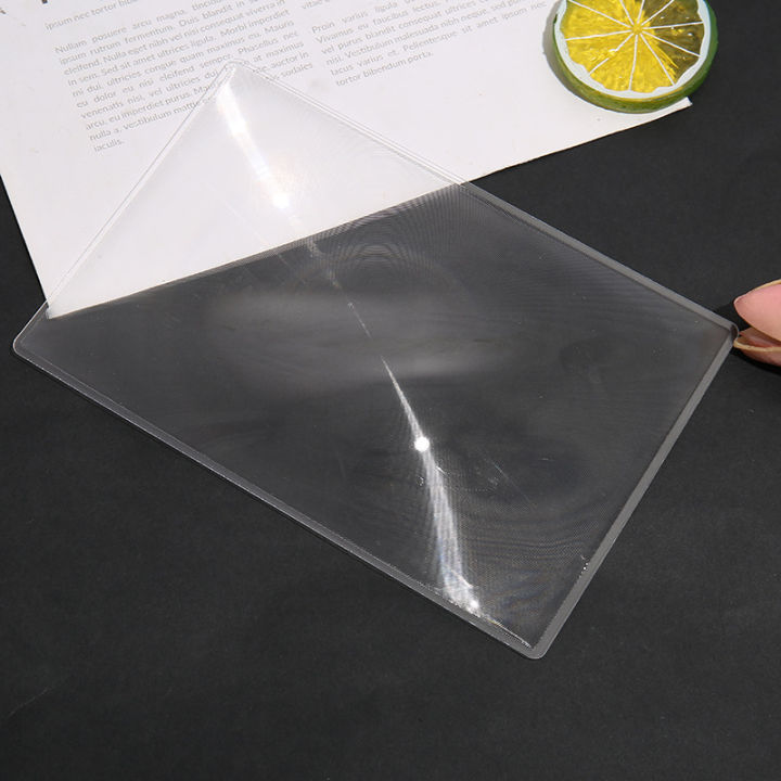 3X Reading Glass Lens Book Page 120*180Pvc Magnifying Glass Bookmark ...