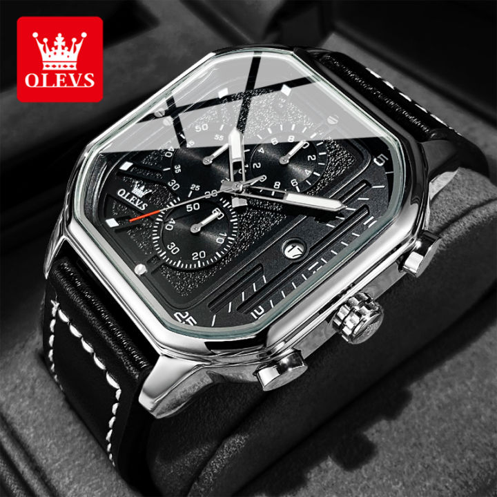 Original OLEVS Brand Men's Watches Chronograph Calendar Waterproof ...