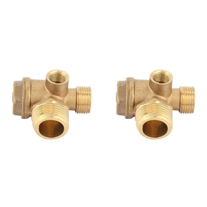 2X 1 Three-Way Air Compressor Check Valve Direct Connection Air ...