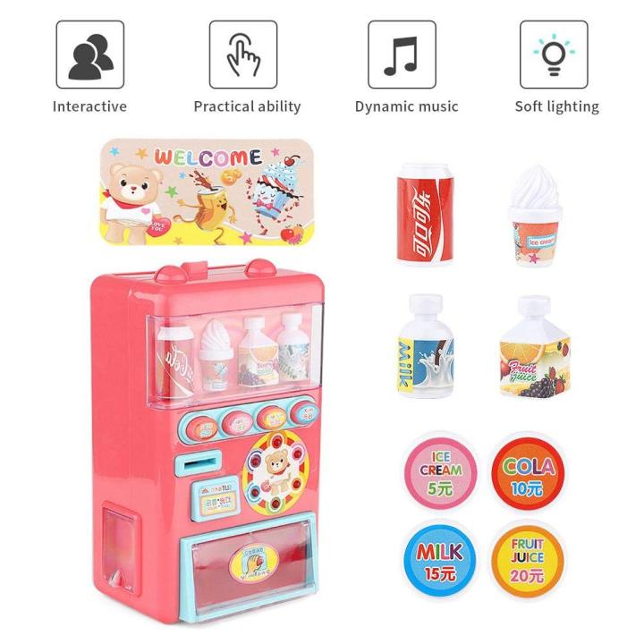 Kids Vending Machine Toy, Simulation Automatic Cash Register Mini ...