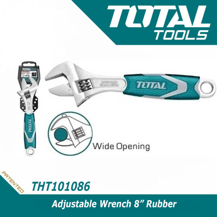 Adjustable Wrench 8 inch with rubber grip Total-Tht101086 | Daraz.com.bd