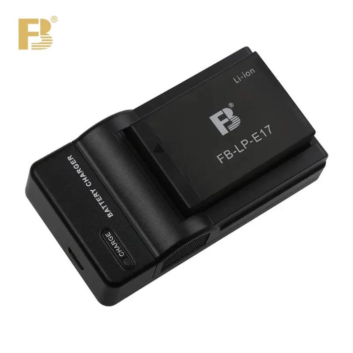 FB LP-E17 Camera Battery and USB Charger for Canon Camera R10 EOS RP M6 200D Mark2 800D 750D 77D ...
