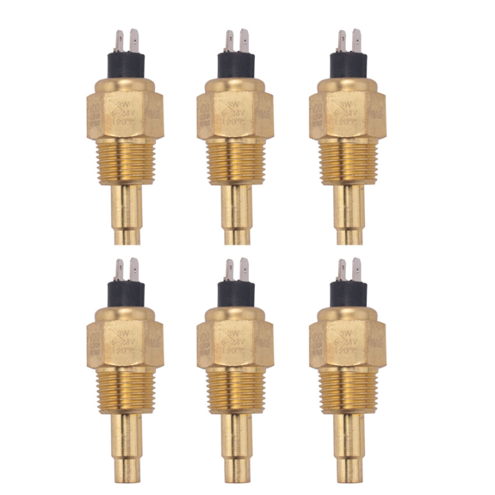 6X Vdo 1/2 Npt 21mm Thread Engine Oil Temperature Sensor Water ...