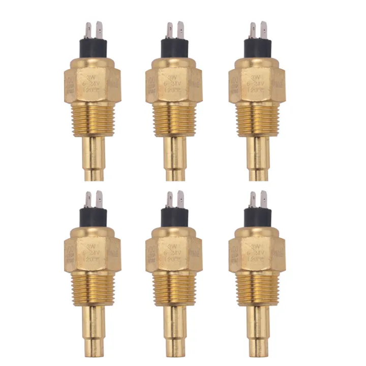 6X Vdo 1/2 Npt 21mm Thread Engine Oil Temperature Sensor Water ...
