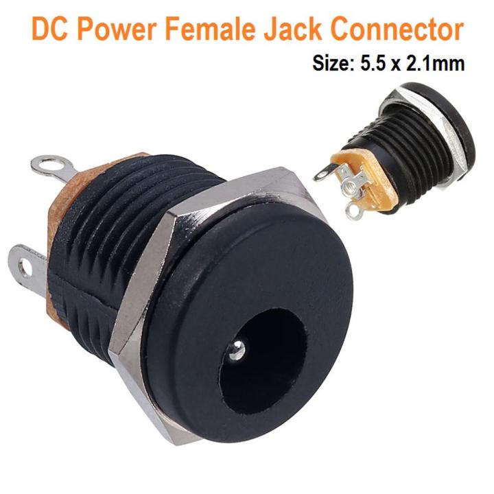 Dc Power Jack Female Connector With Nut | Daraz.com.bd