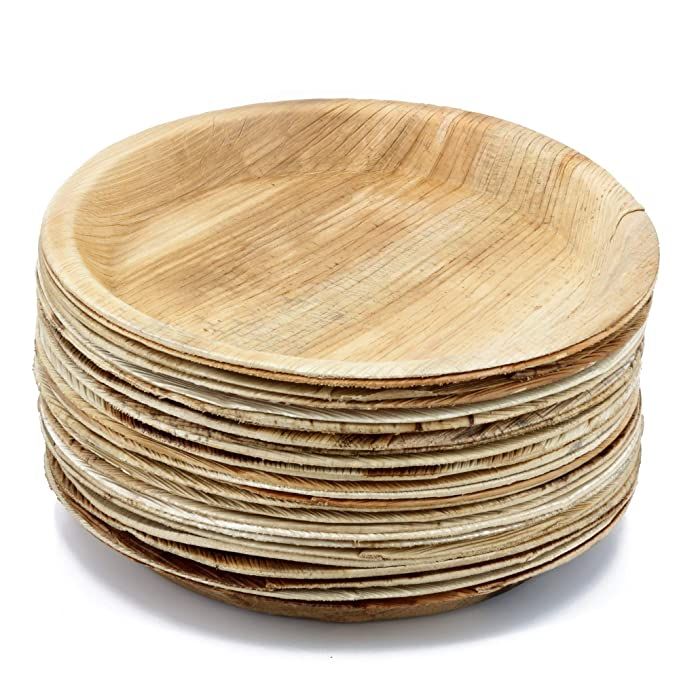 6'' Round Areca Leaf Plate ( Supari Patar Plate ) - 5 Pcs | Daraz.com.bd