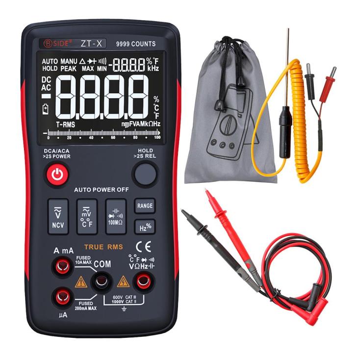 BSIDE Digital Multimeter True-RMS Touch-tone Handheld Multi Meter AC DC ...
