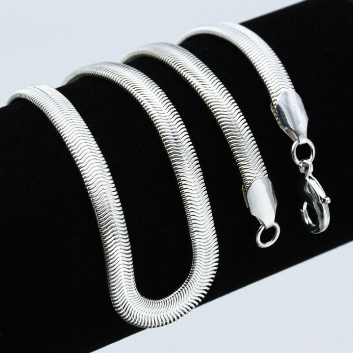 Silver Snake Chain - Mens Silver Chain Necklace - Mens Chain ...