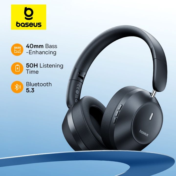 Baseus Bass 30 Max Wireless Headphones Bluetooth 5.3 40mm Bass ...