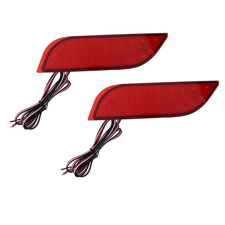 Car LED Rear Bumper Reflector Light Auto Driving Brake Fog Trim Tail ...