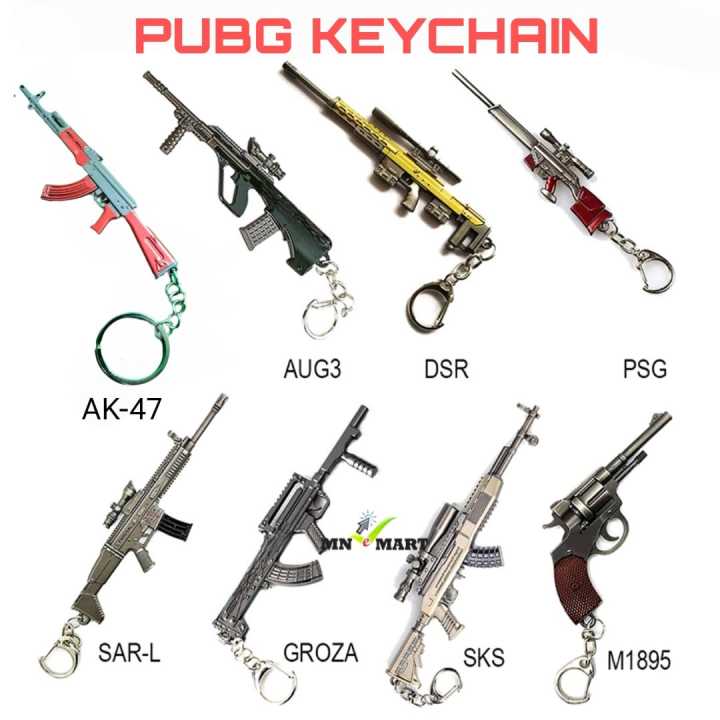Metal PUBG Model Keychain Keyring Key Holder | Daraz.com.bd