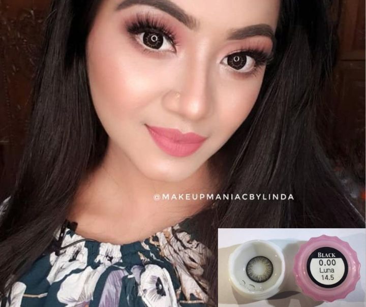 Angel Soft Luna Black power Contact Lens Angel Soft Color Contact ...