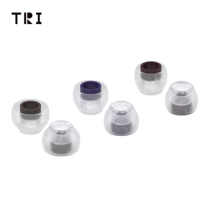 TRI Clarion Silicone Earphone Eartips 3 Pairs for S/M/L Size Headphone ...