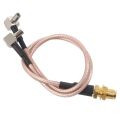 （New）8 inch MA Female to Y type 2 X T9 Angle Male Connector plitter ...