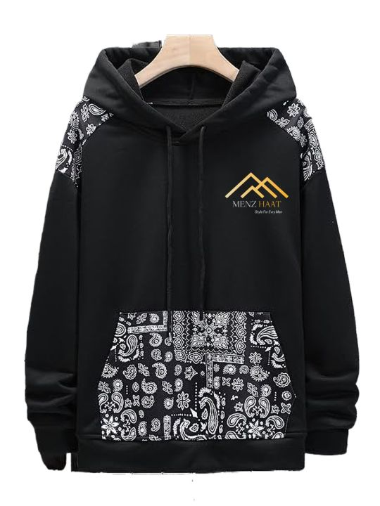 Black Cotton Hudi For Men | Daraz.com.bd