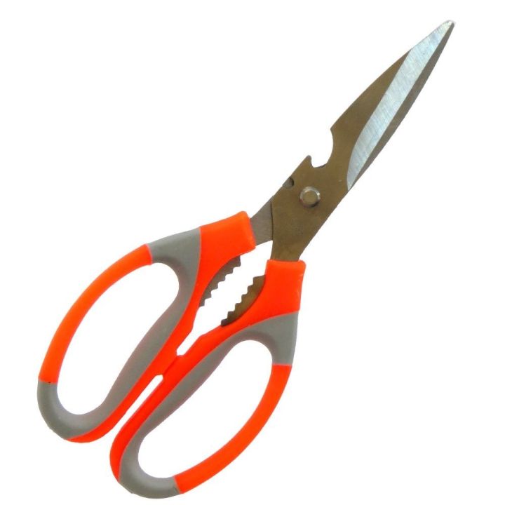Stainless Steel Fish Cutting Scissors and Bottle Opener-orange | Daraz ...